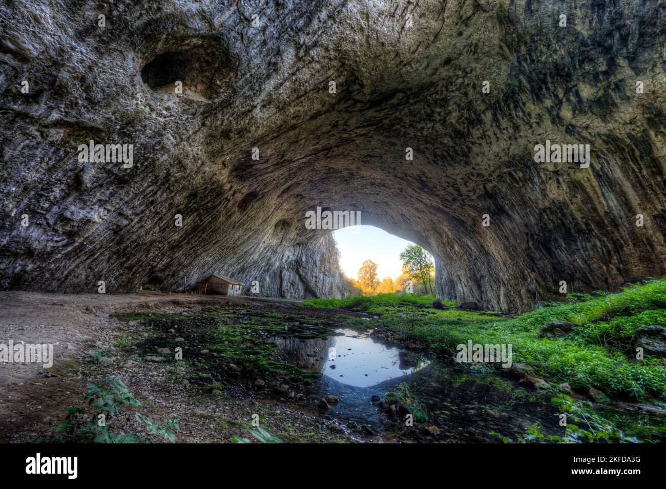 The giant Devetashka Cave natural phenomenon, near Devetaki village ...