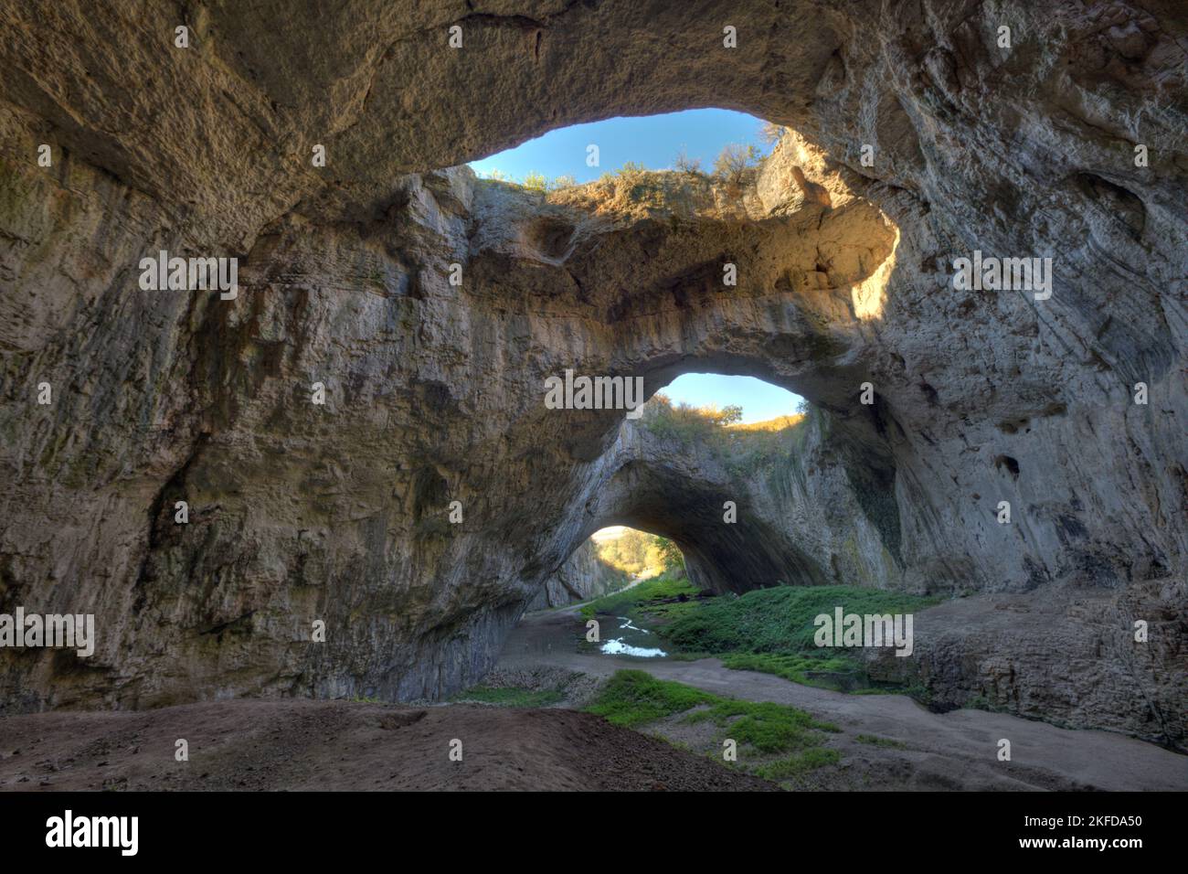 The giant Devetashka Cave natural phenomenon, near Devetaki village ...