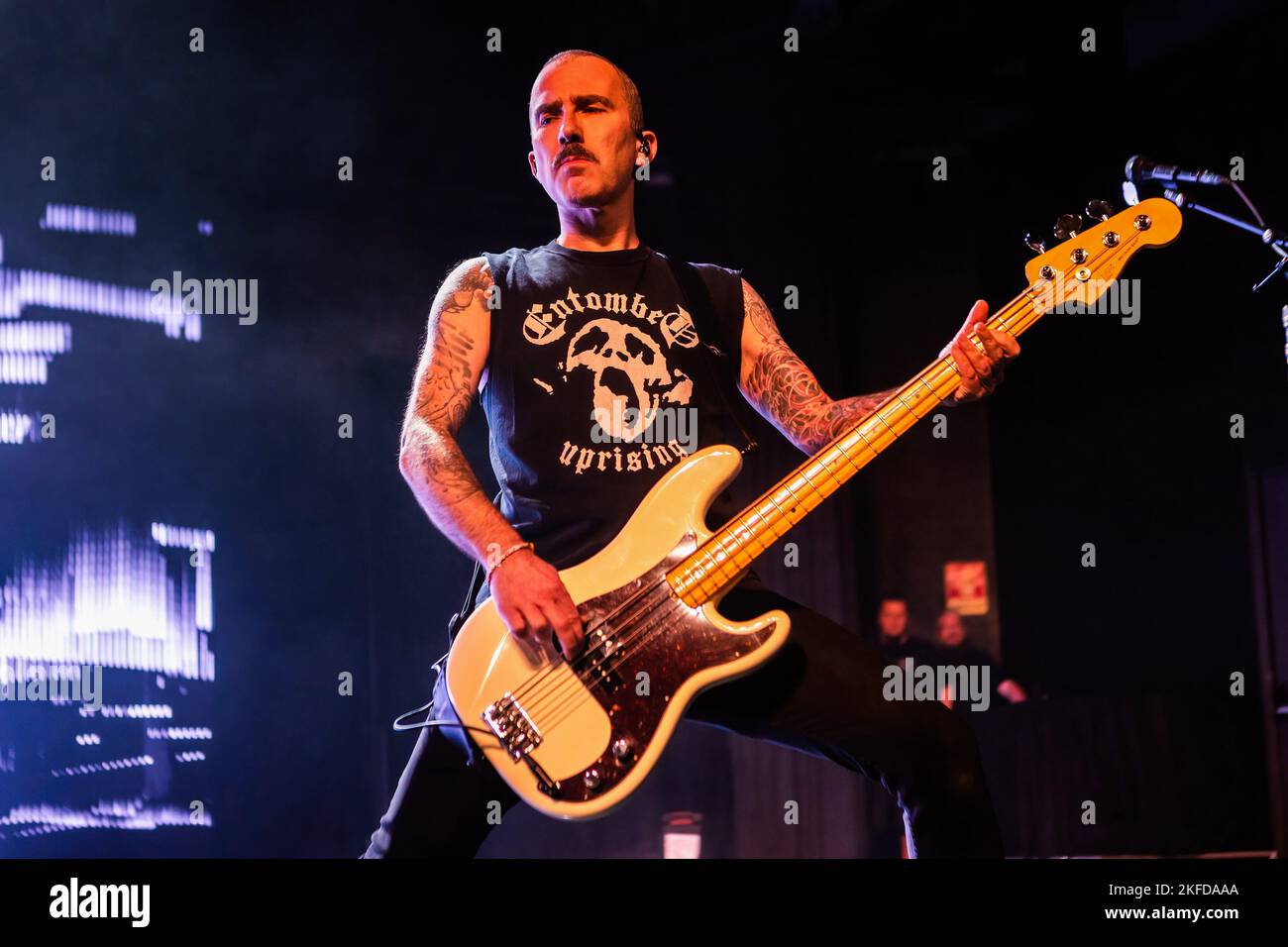 Milano, Italy. 17th Nov, 2022. Kaspar Boye Larsen of the Danish rock ...