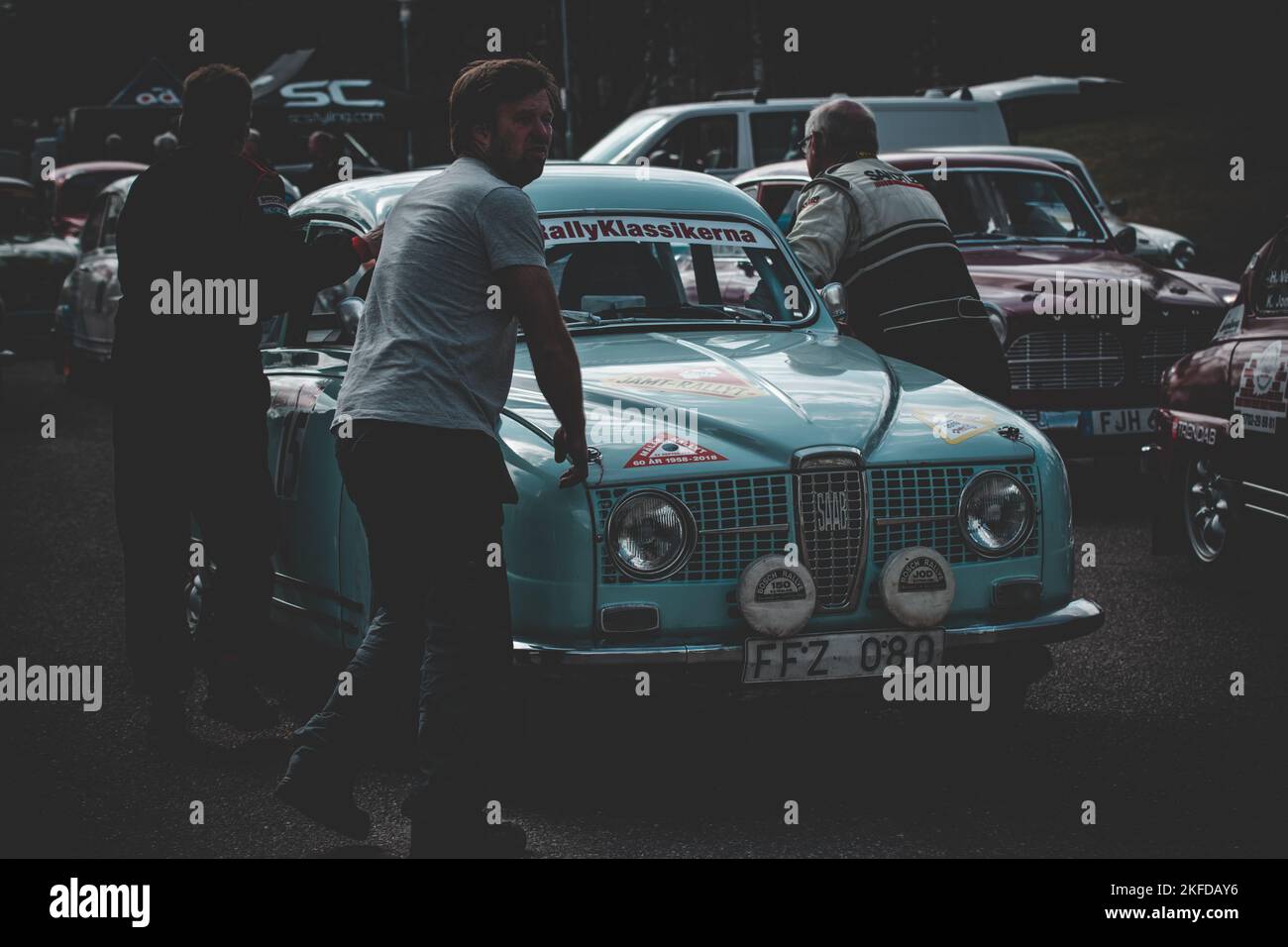 A rally motorsport competition in Nybro, Sweden called Zabra Stock ...