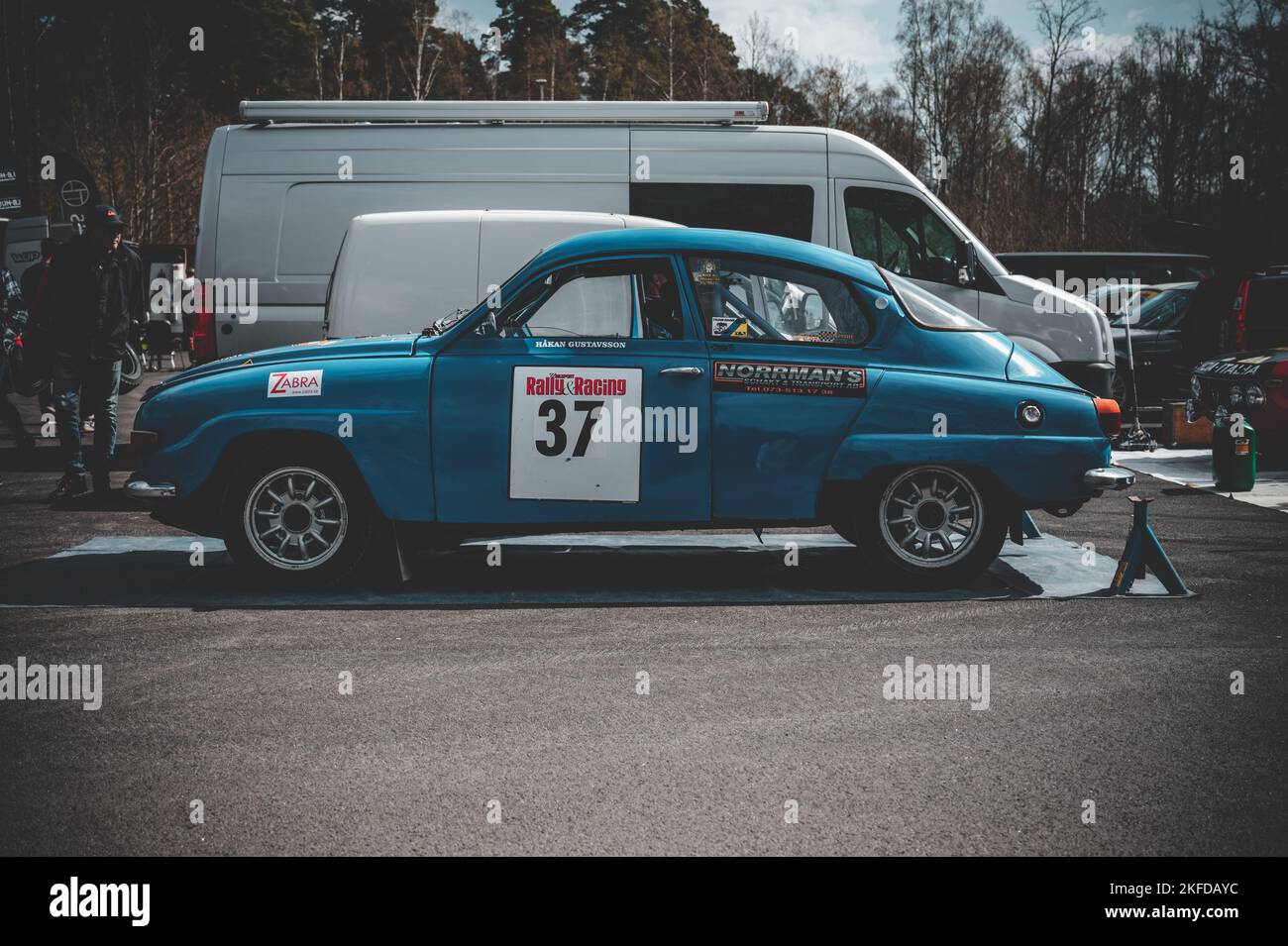 A rally motorsport competition in Nybro, Sweden called Zabra Stock ...