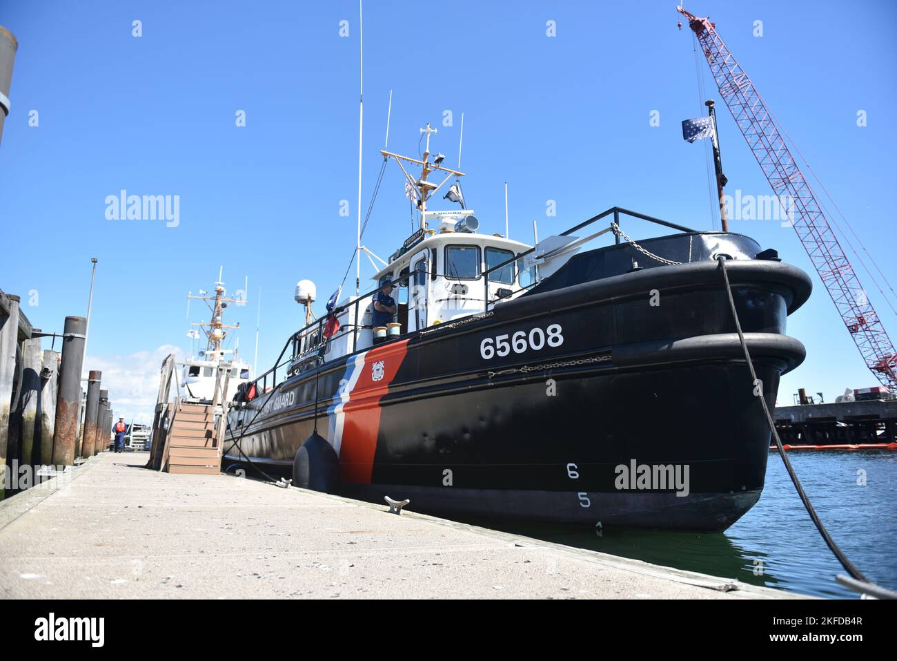 The Coast Guard Cutter Pendant (WYTL-65608) is a 65' small harbor tug ...