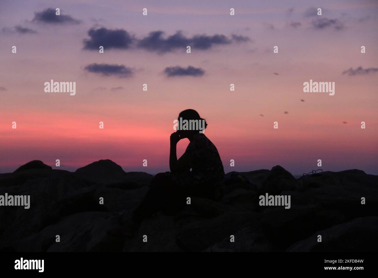 Beautiful Sunsets in the Beach, Visit Sri Lanka Stock Photo - Alamy