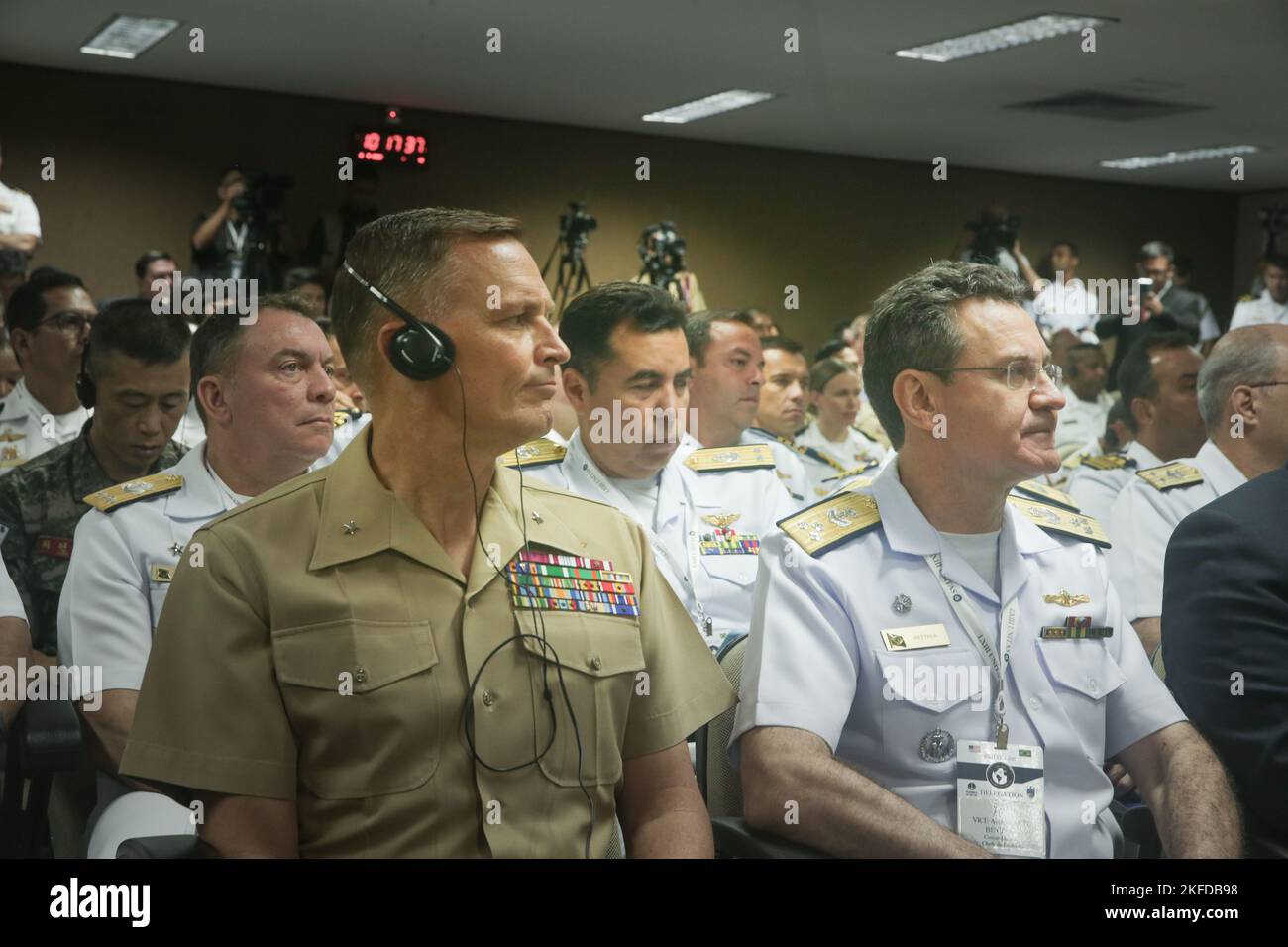 Brigadier General attends opening ceremony at Ilha Dde Mocangue Stock ...