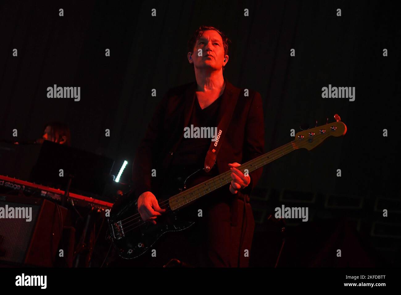 Rio de Janeiro, Brazil,November 4, 2022. Bassist Brad Truax,during a ...