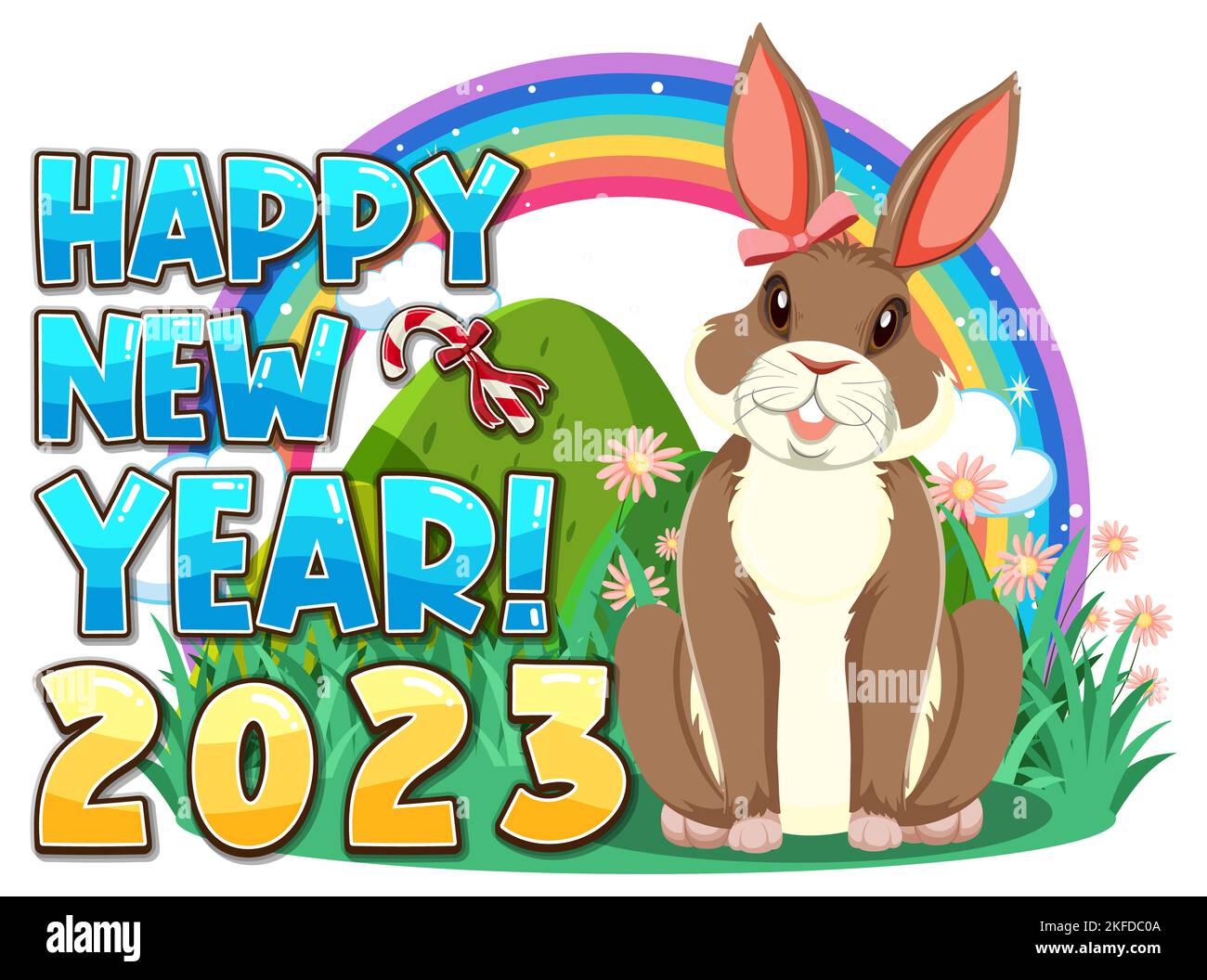Happy new year wording Cut Out Stock Images & Pictures - Alamy