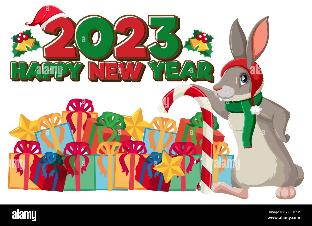 Happy new year wording Cut Out Stock Images & Pictures - Alamy