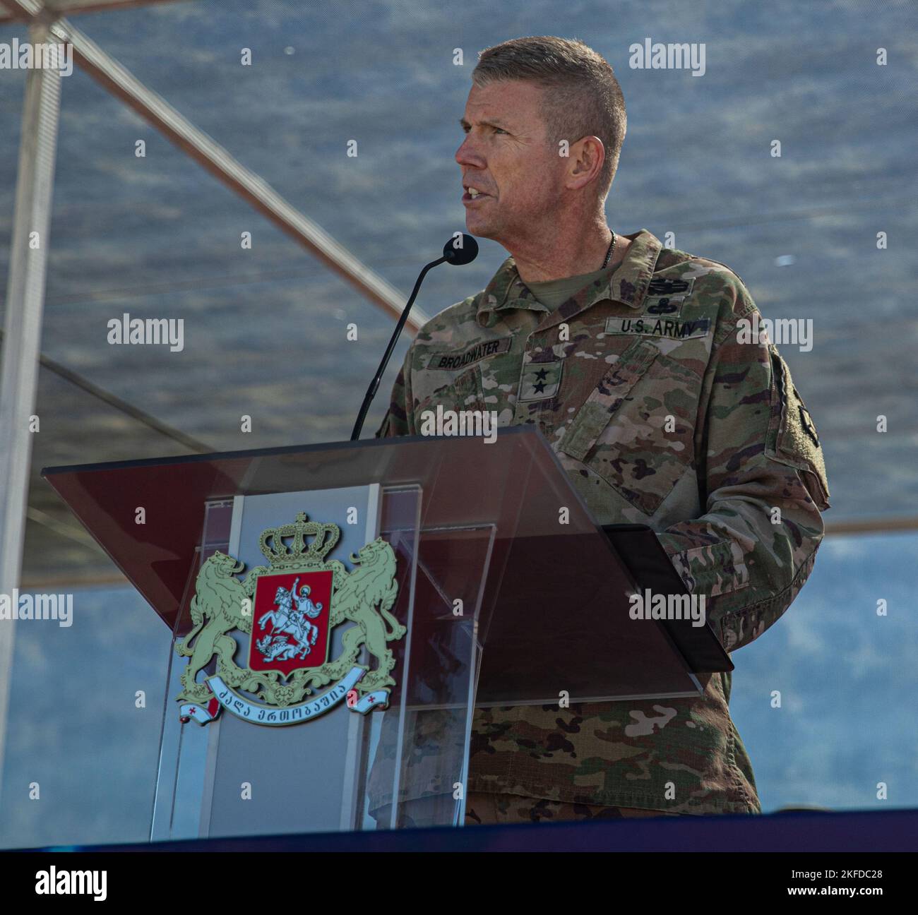 U.S. Army Maj. Gen. Jeffery Broadwater, deputy commander of the V Corps ...