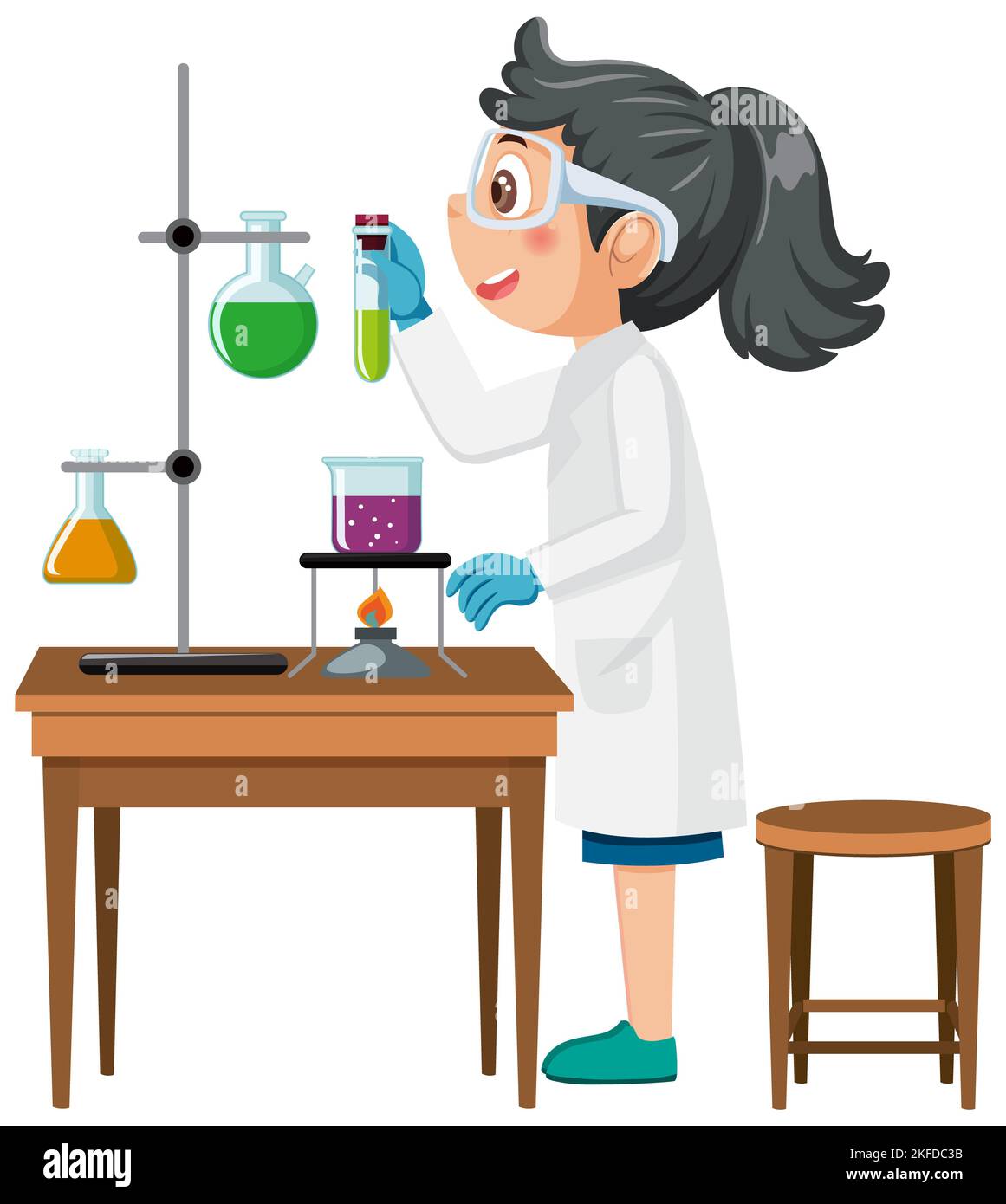 Experiment tools clipart Cut Out Stock Images & Pictures - Alamy