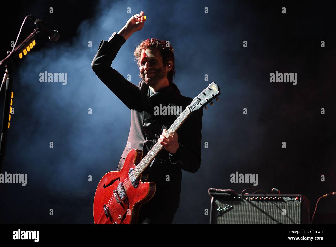 Rio de Janeiro, Brazil,November 4, 2022. Guitarist Daniel Kessler of the rock band Interpol ...