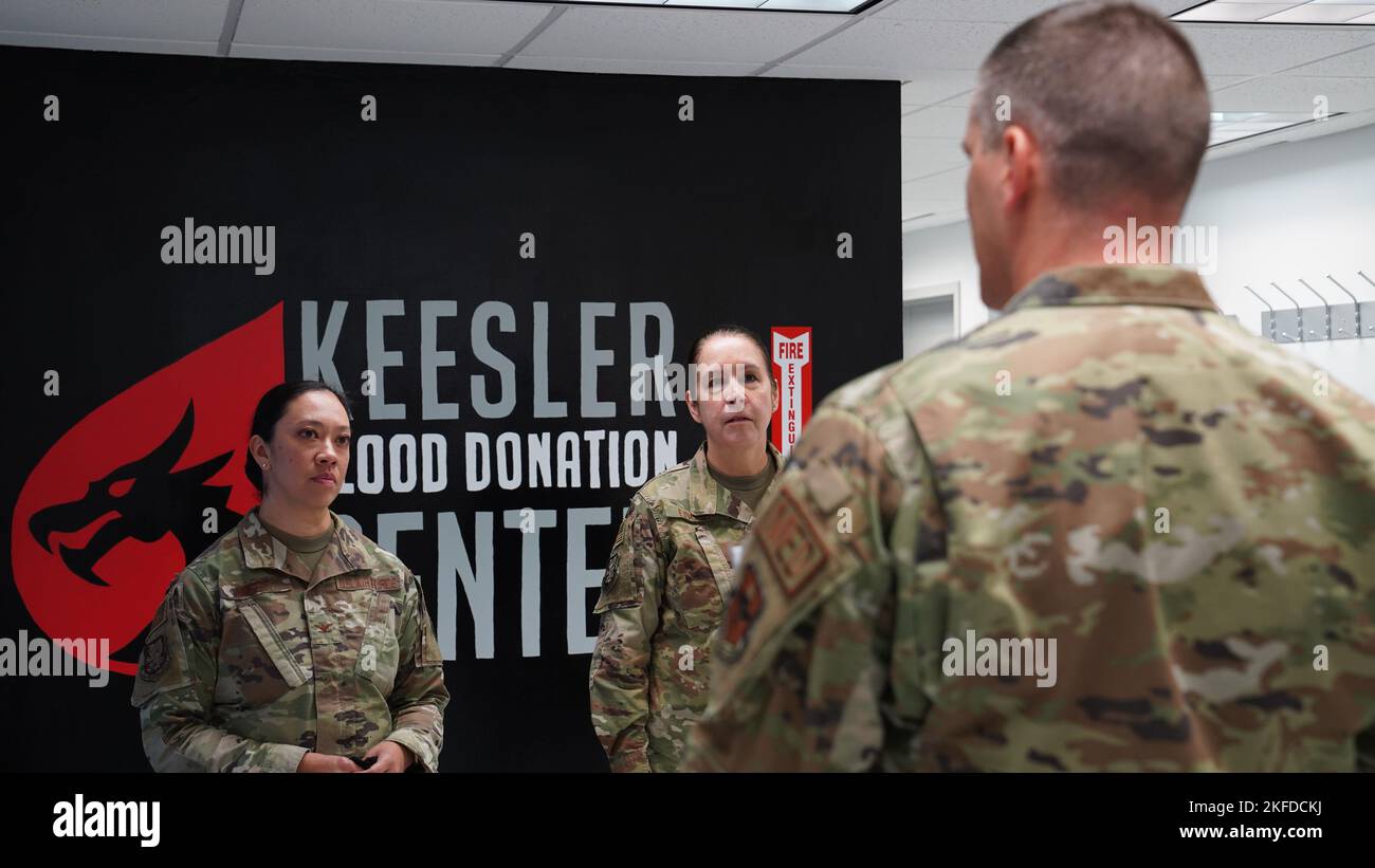 U.S. Air Force Col. Lynne Bussie, 81st Medical Group deputy commander ...