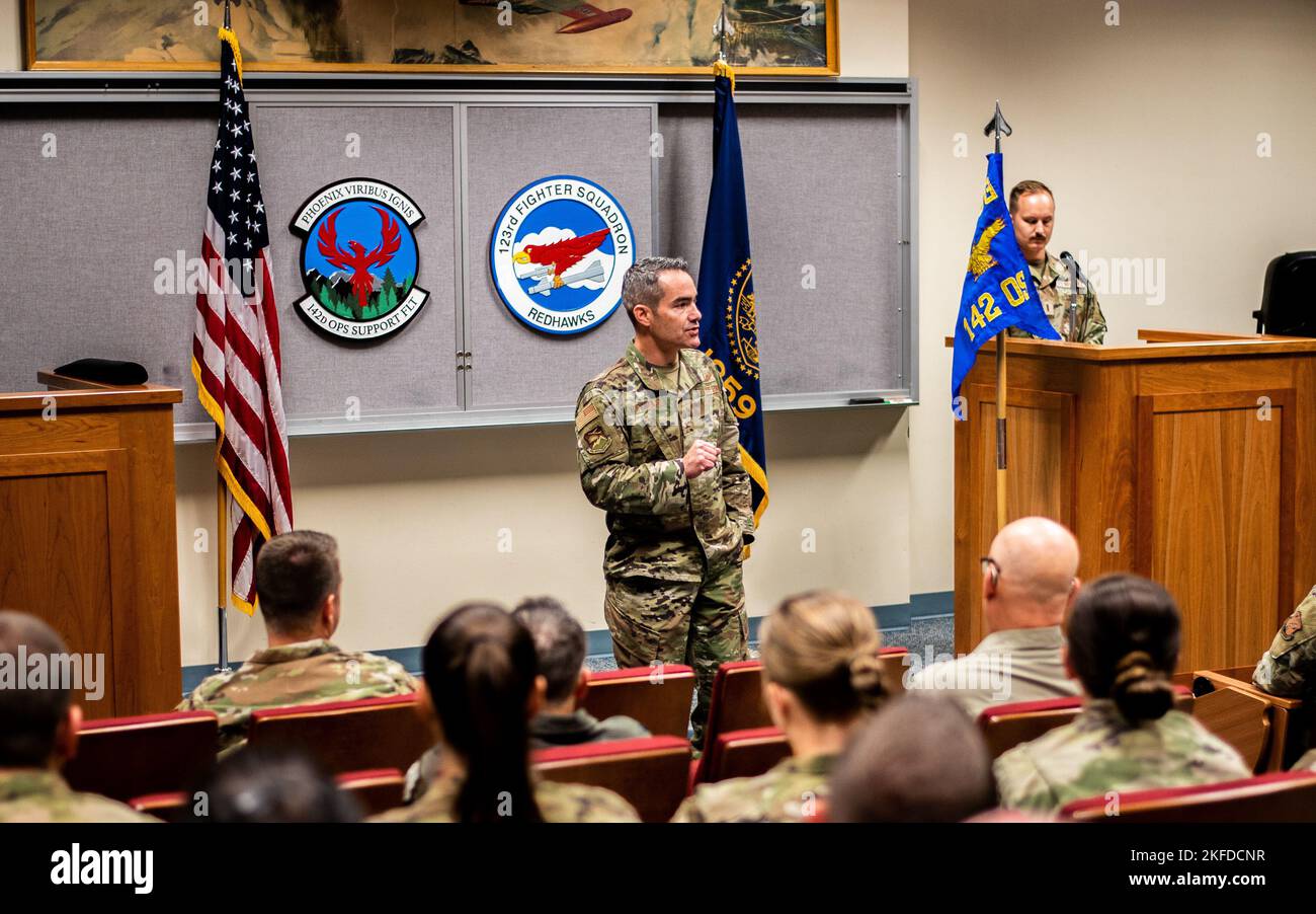 Leadership from the 142nd Operations Group (OG) and the Operations ...