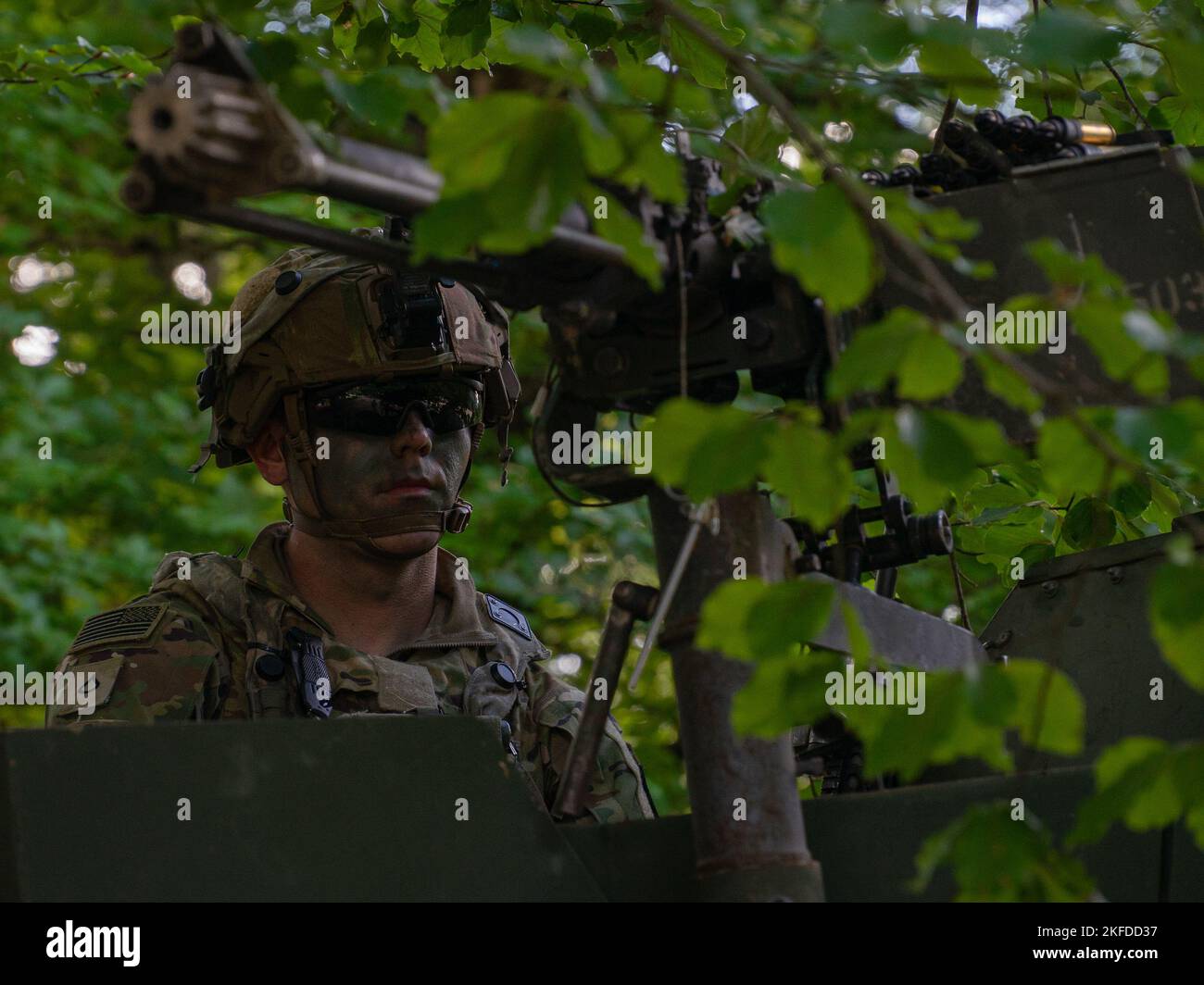 A U.S. Army paratrooper assigned to 2nd Battalion, 503rd Parachute ...