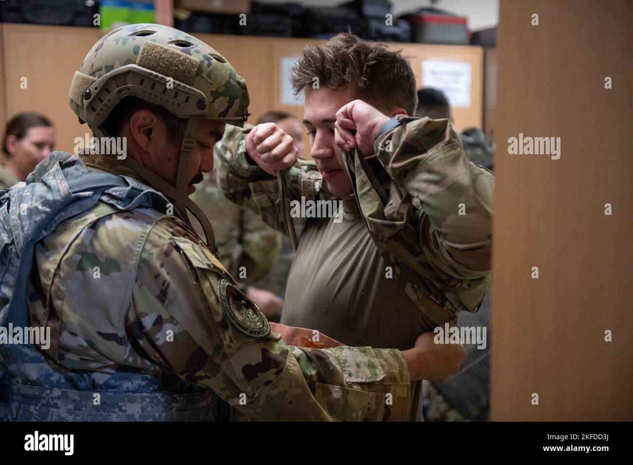 U.S. Air Force Master Sgt. John Garcia, an aeromedical evacuation ...