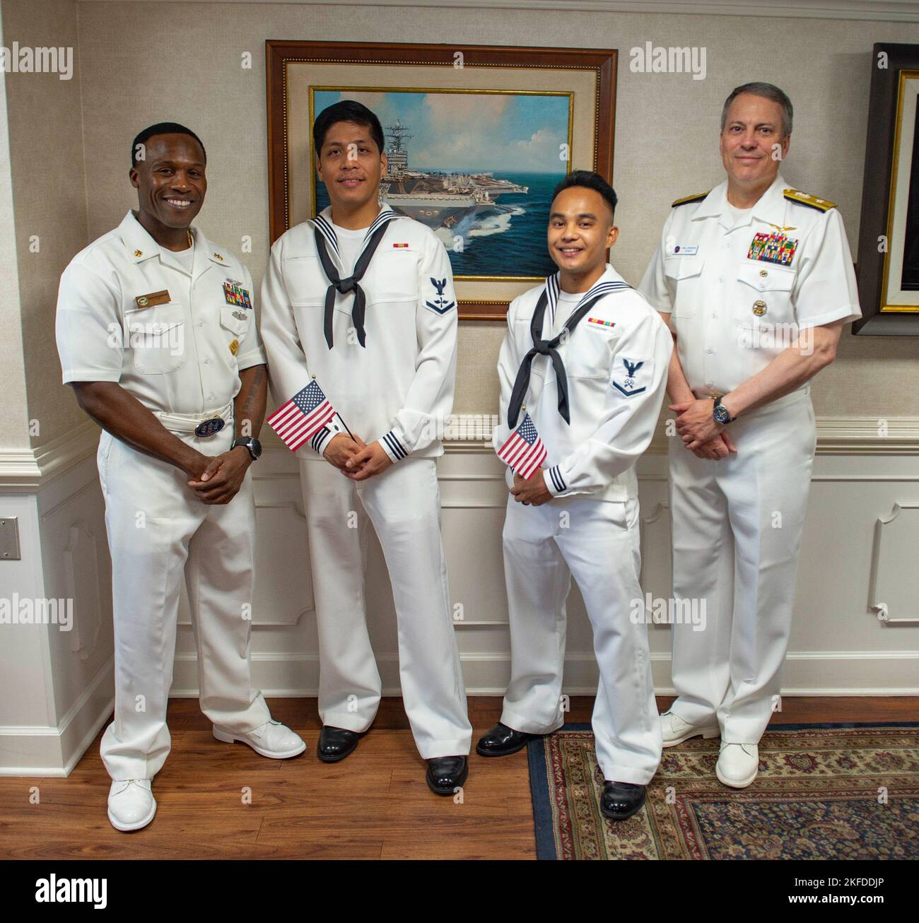 220909-N-JR318-1041 ATLANTIC OCEAN (Sep. 9, 2022) Command Master Chief Keith Wilkerson, the ...