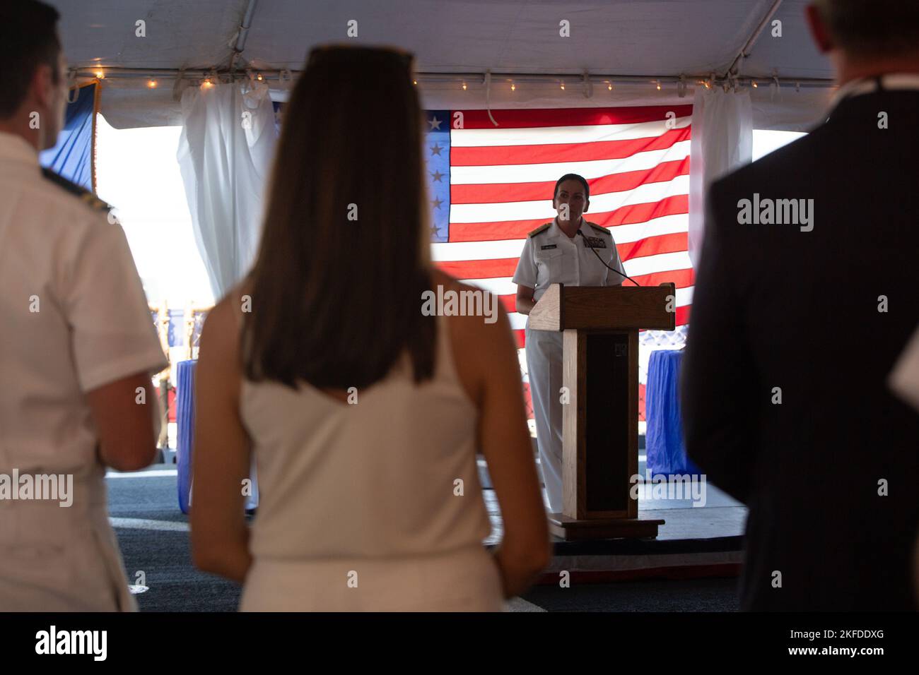 U.S. Navy Rear Adm. Nancy S. Lacore, the 93rd commandant of Naval ...