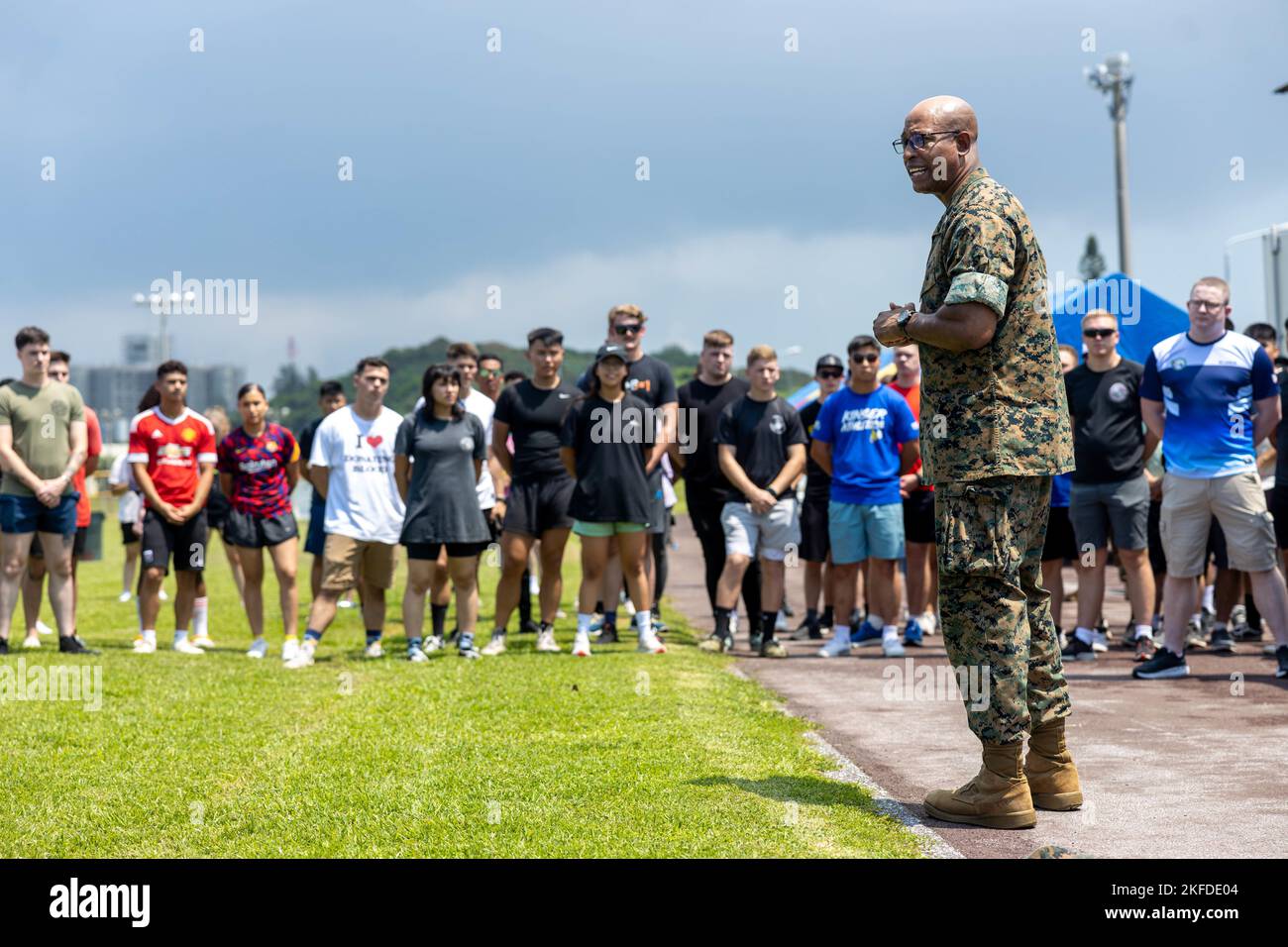 U.S. Marine Corps Col. Erik Smith, the commanding officer of 3rd Sustainment Group (Experimental ...