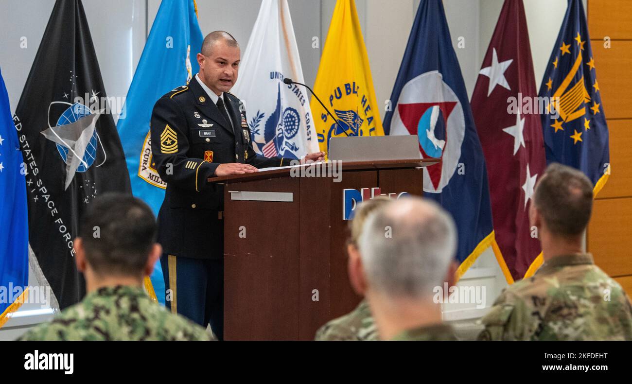 Defense Health Agency J1 Senior Enlisted Leader, Sgt. Major Isaac Bray ...