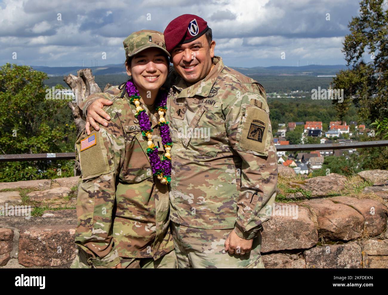 Newly promoted 1st Lt. Chesnee Giraldo, a quartermaster officer ...