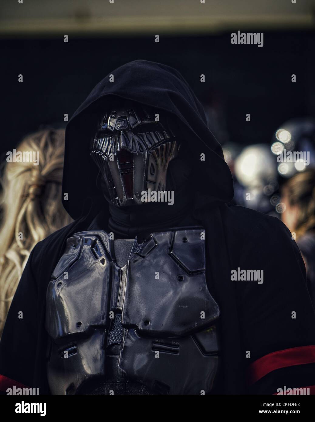 Member of the 501st Legion of the Spanish garrison dressed as Darth ...