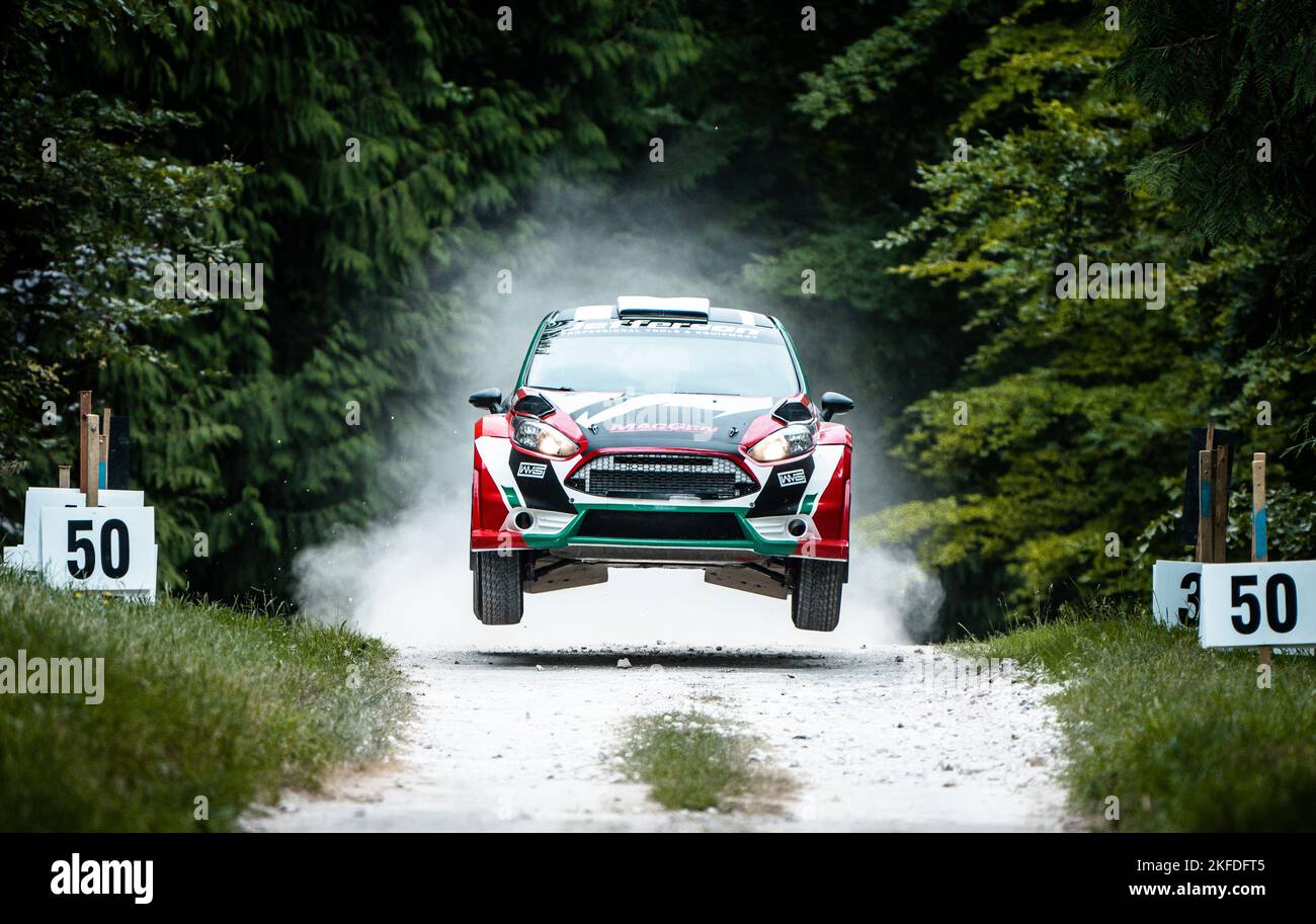 Rally car jump hi-res stock photography and images - Alamy