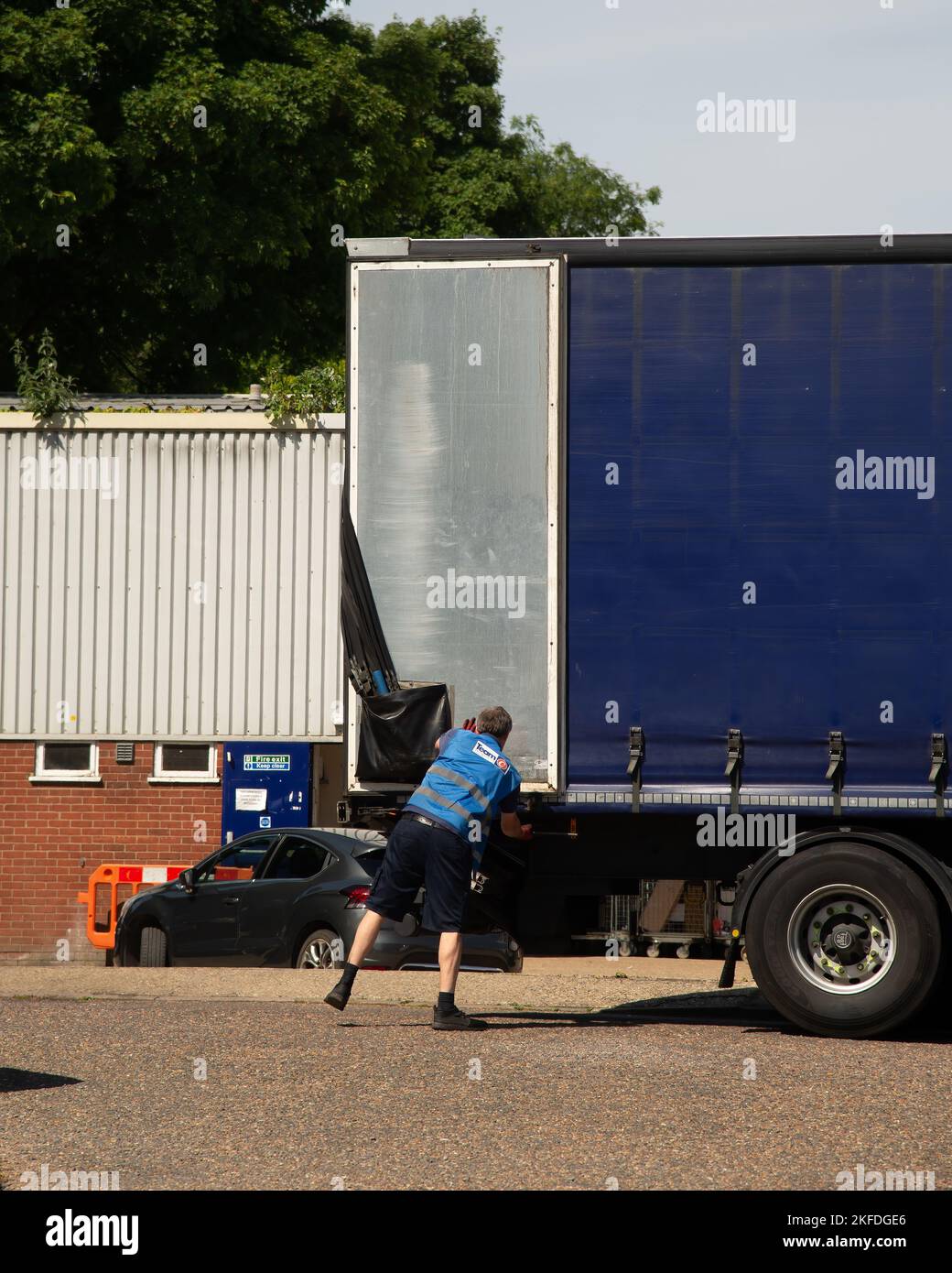 Container truck delivery load cargo hi-res stock photography and images ...