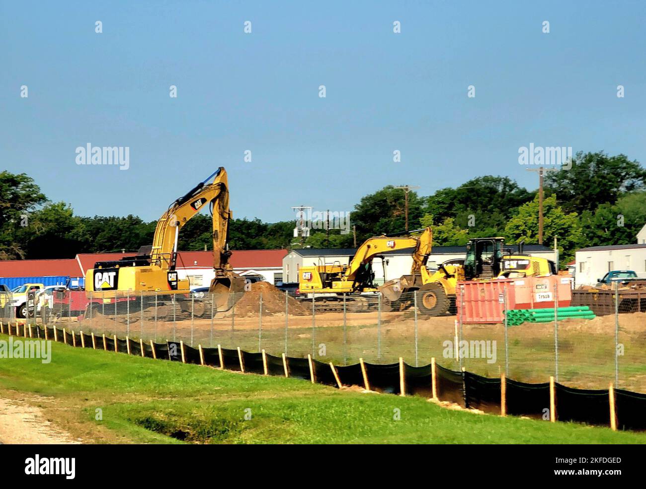 The construction area for a future transient training brigade ...
