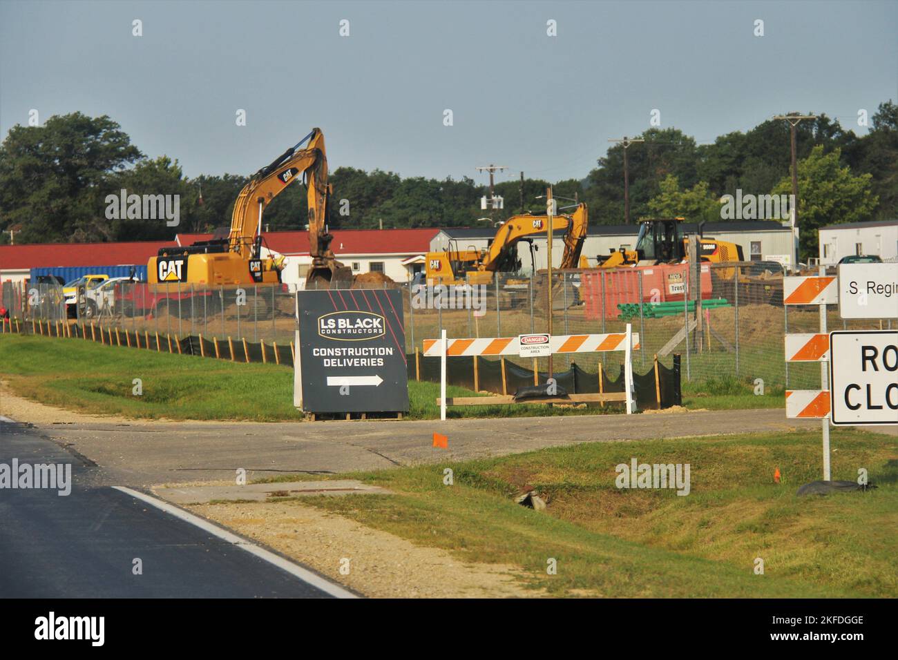 The construction area for a future transient training brigade ...