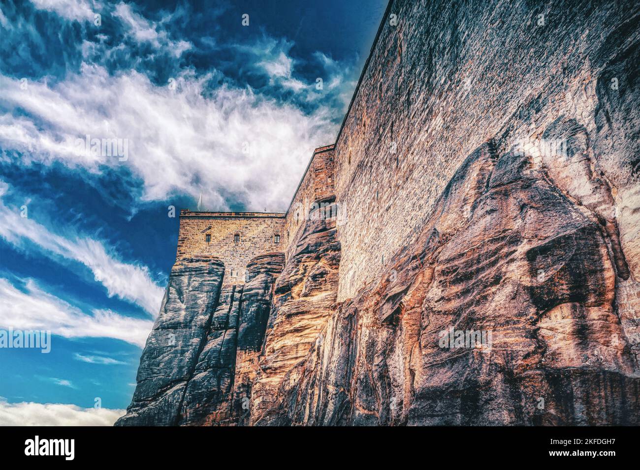 Königstein Fortress is one of the largest mountain fortresses in Europe ...