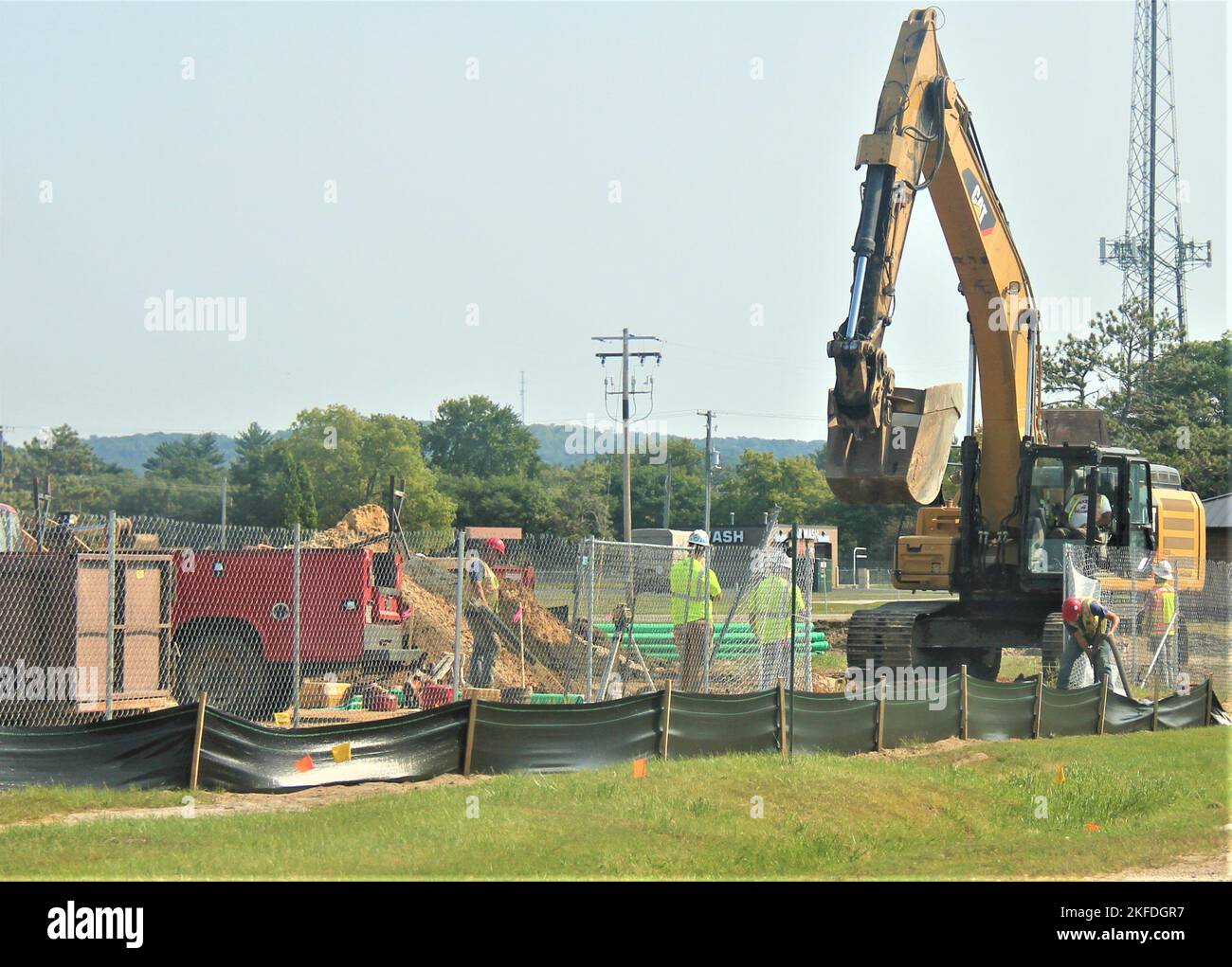 The construction area for a future transient training brigade ...