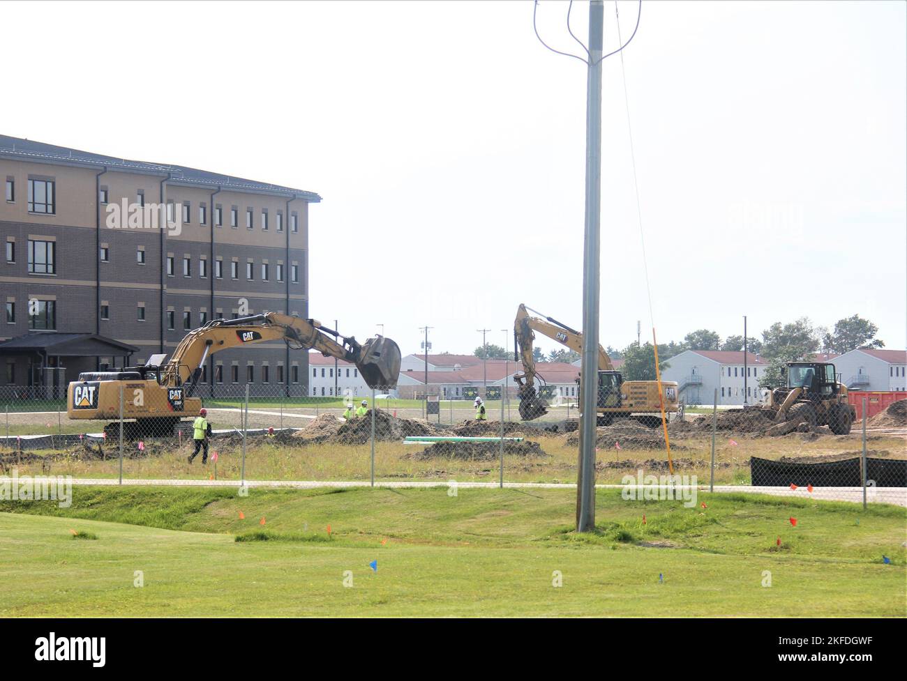 The construction area for a future transient training brigade ...