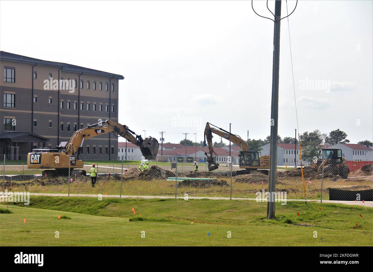 The construction area for a future transient training brigade ...