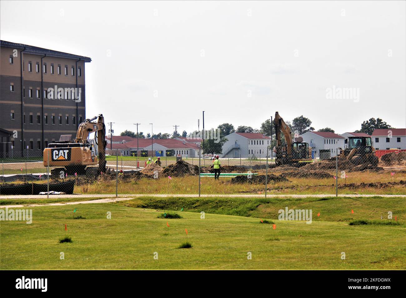 The construction area for a future transient training brigade ...