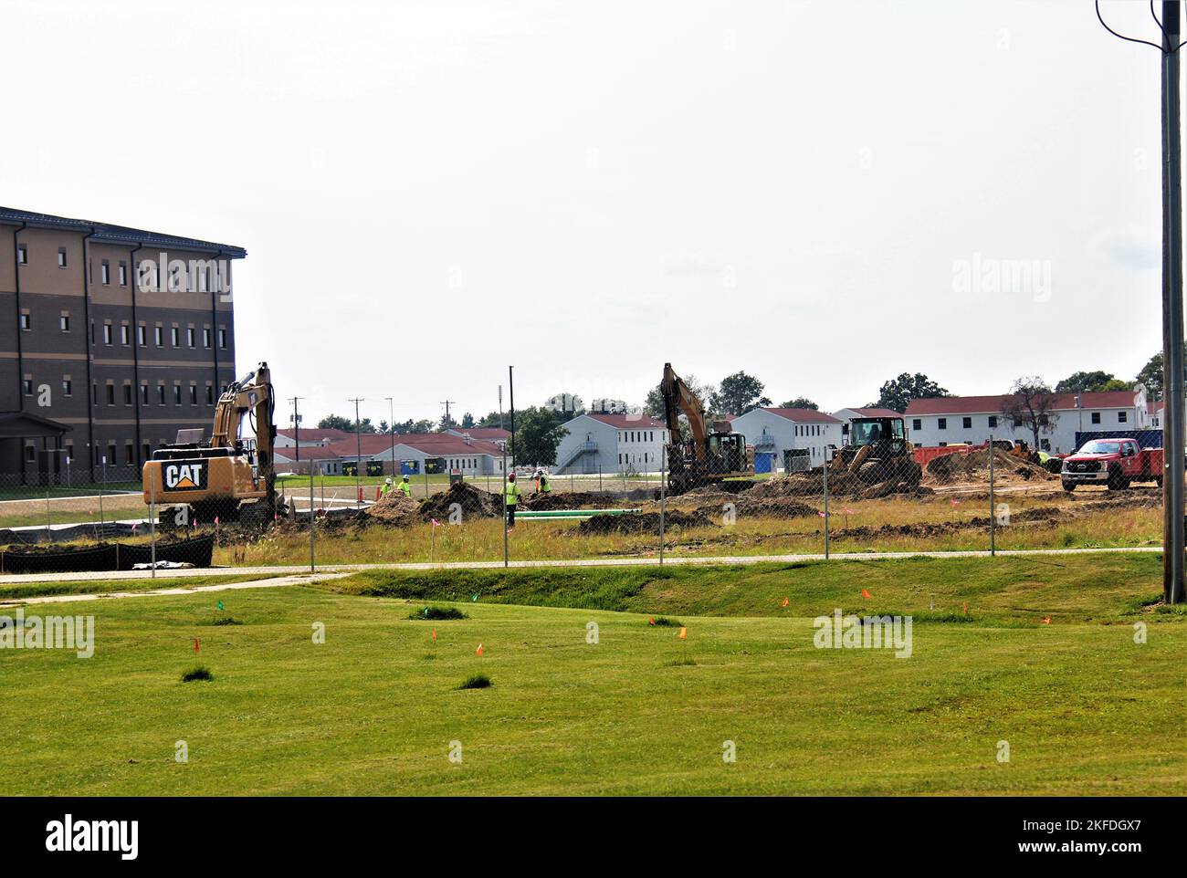 The construction area for a future transient training brigade ...