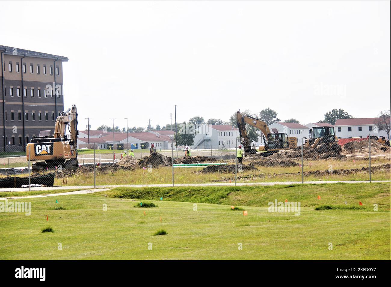 The construction area for a future transient training brigade ...