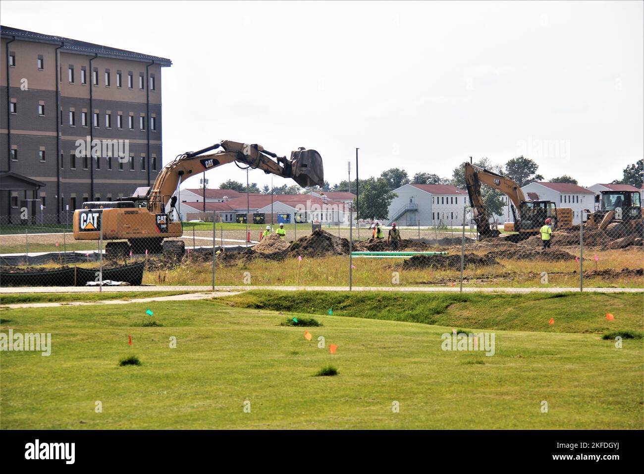 The construction area for a future transient training brigade ...