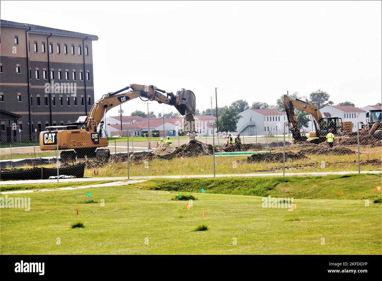 The construction area for a future transient training brigade ...
