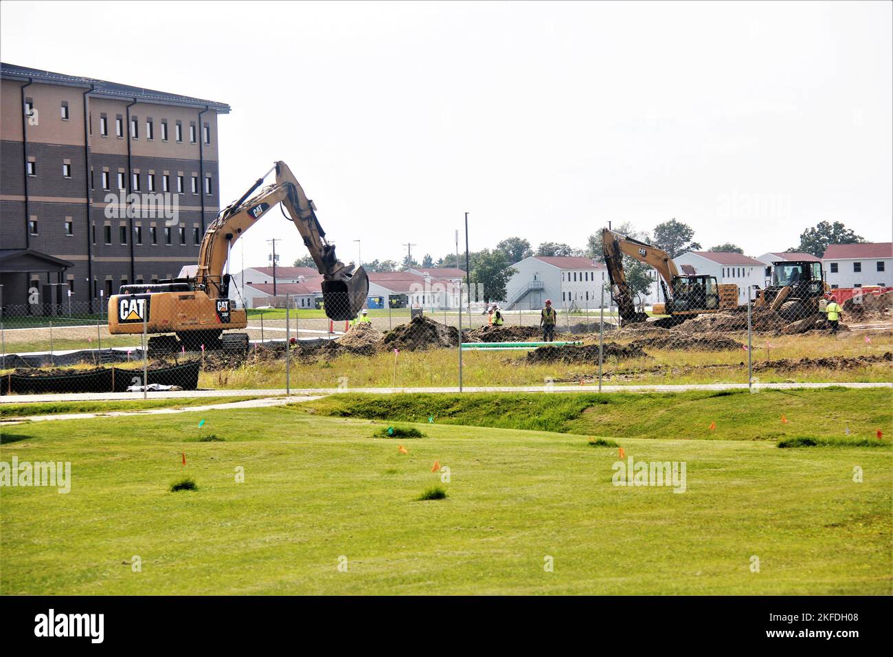 The construction area for a future transient training brigade ...