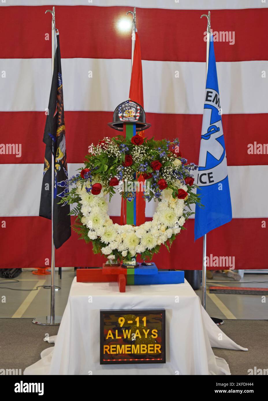 The 9/11 memorial is displayed during the 312th Training Squadron’s ...