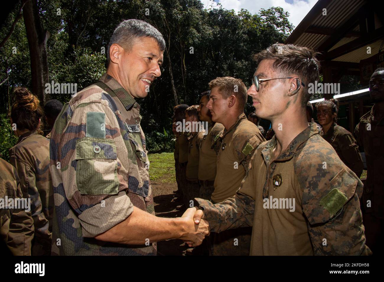 French Army Capt Phillippe Locatelli Center Senior Aito Instructor