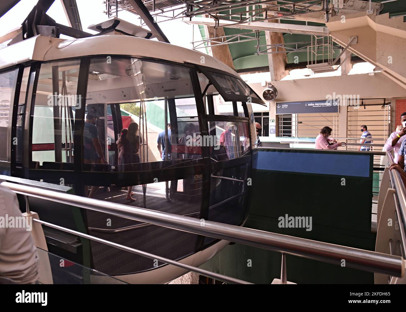 Sugarloaf Mountain Cable Car, tourist spot in Rio de Janeiro Stock ...