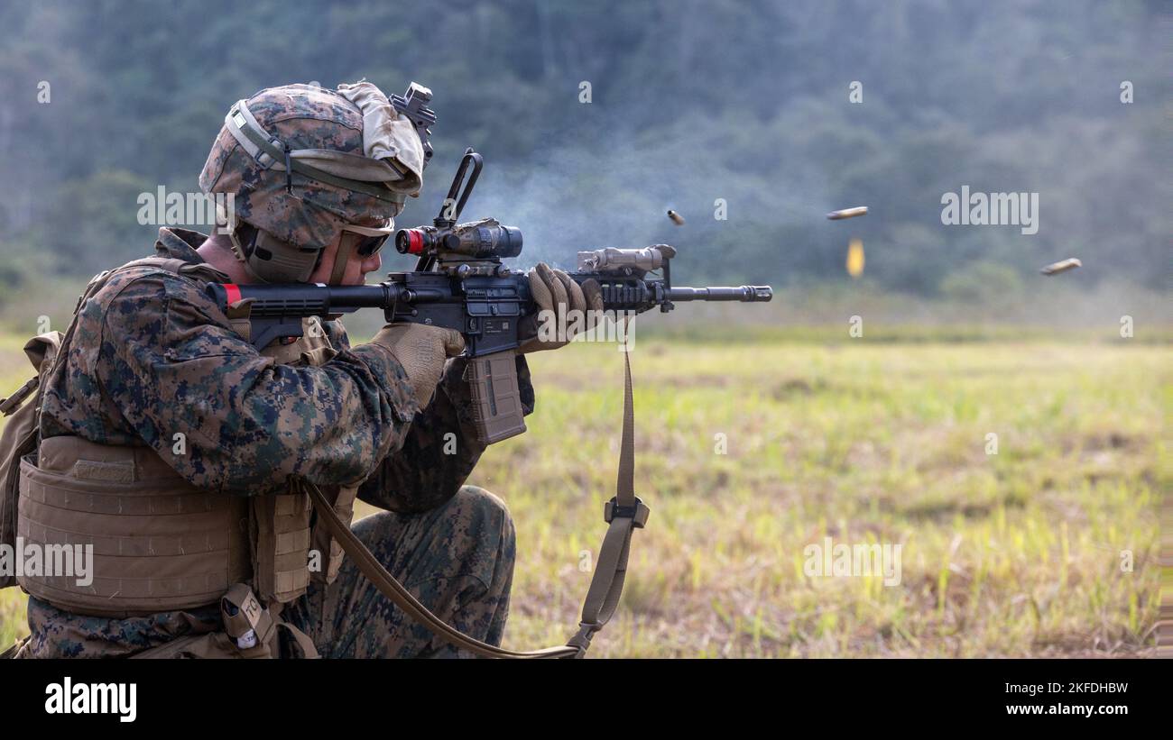 U.S. Marine Corps Cpl. Jerry Hall, a fire team leader with Delta ...