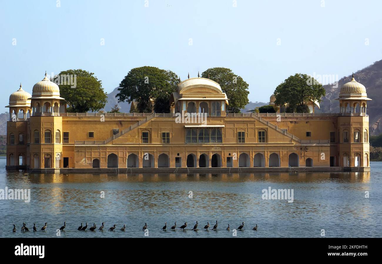 View of Jal Mahal from the Man Sagar Lake. Jal Mahal is the major ...