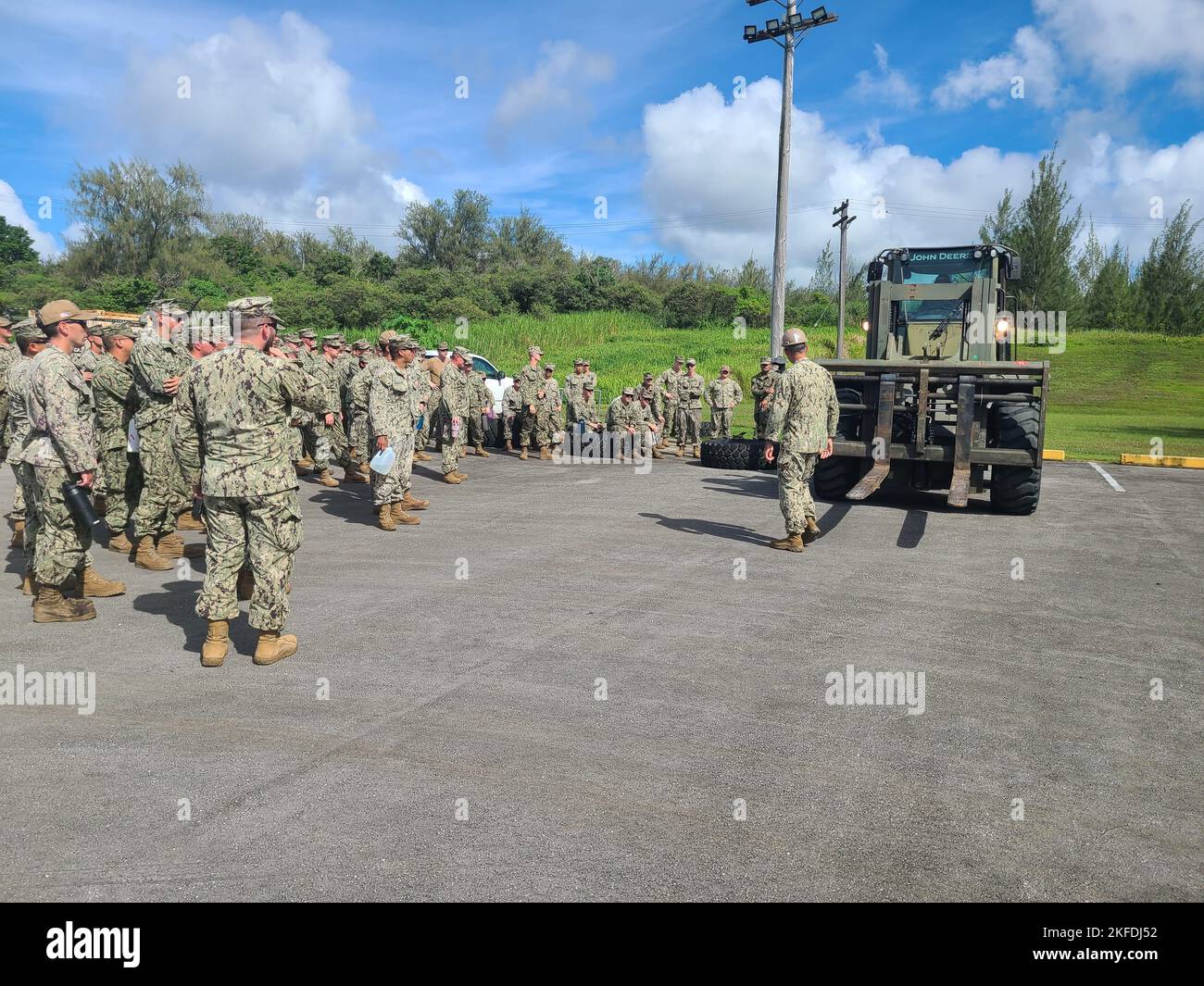 SANTA RITA, Guam (Sep. 09, 2022) Seabees assigned to Naval Mobile Construction Battalion (NMCB ...
