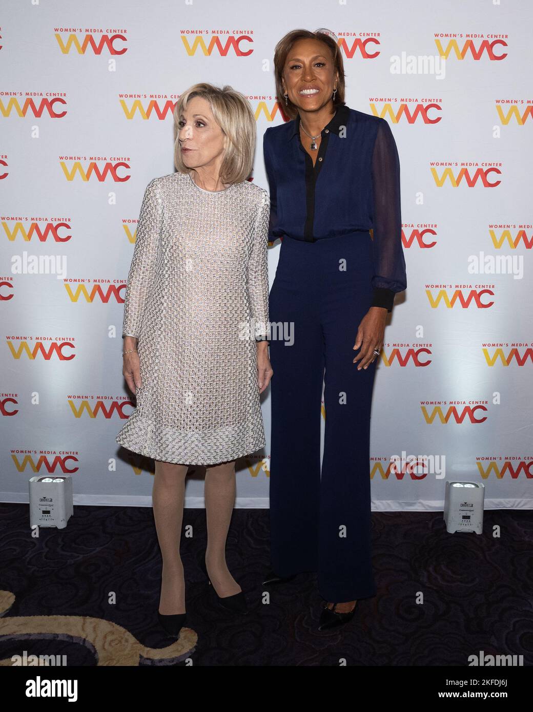 New York, New York, Nov. 17, 2022. Andrea Mitchell and Robin Roberts ...
