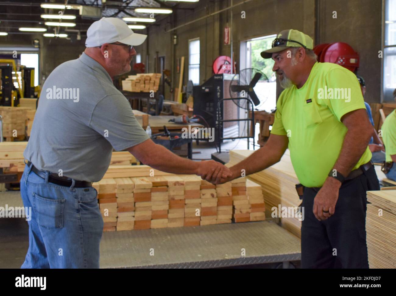 Jay Carr, JMC Deputy to the Commander, Visits Crane Army's Blockers and ...