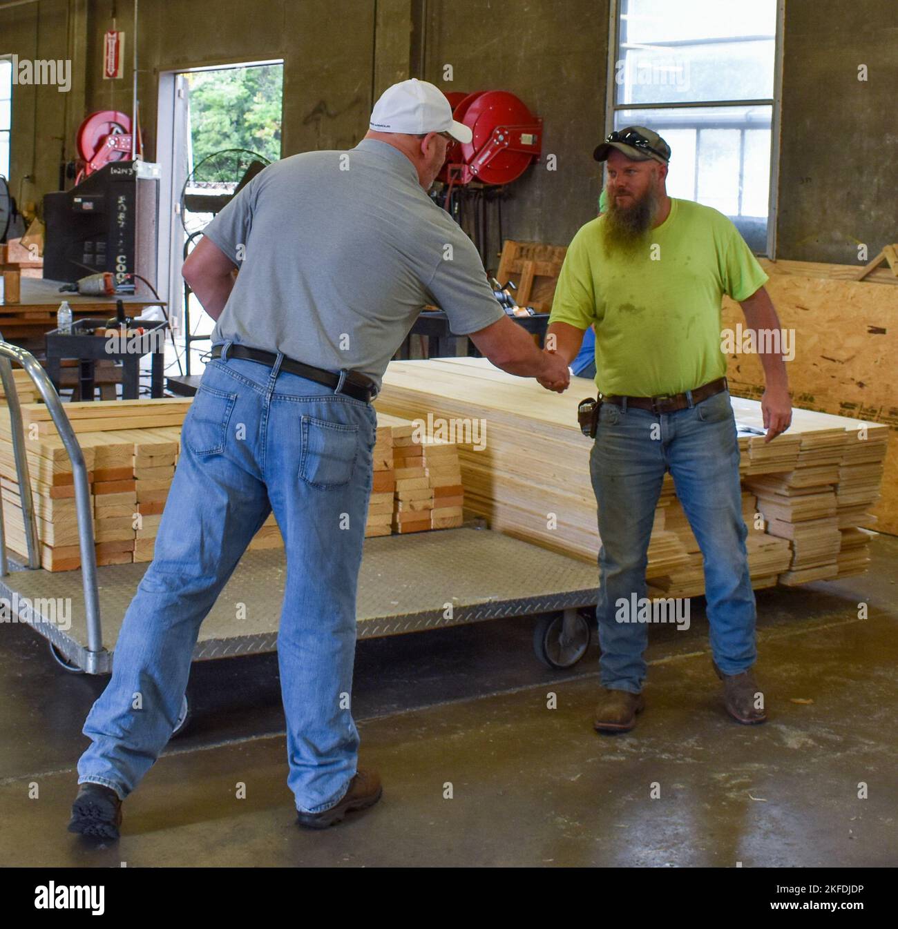 Jay Carr, JMC Deputy to the Commander, Visits Crane Army's Blockers ans ...