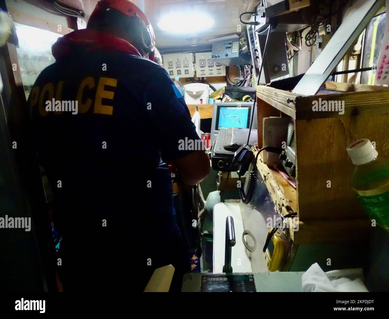 A Palauan shiprider, working with the USCGC Frederick Hatch (WPC 1143 ...