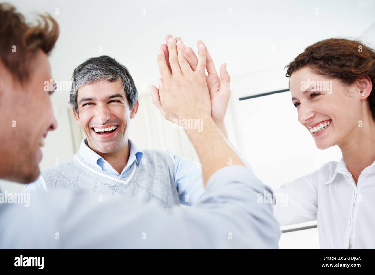 Portrait business team gesturing together hi-res stock photography and ...