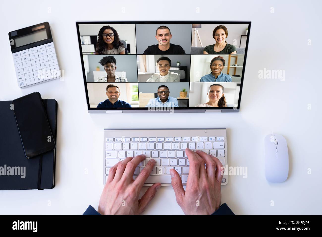 Hybrid meeting hi-res stock photography and images - Alamy